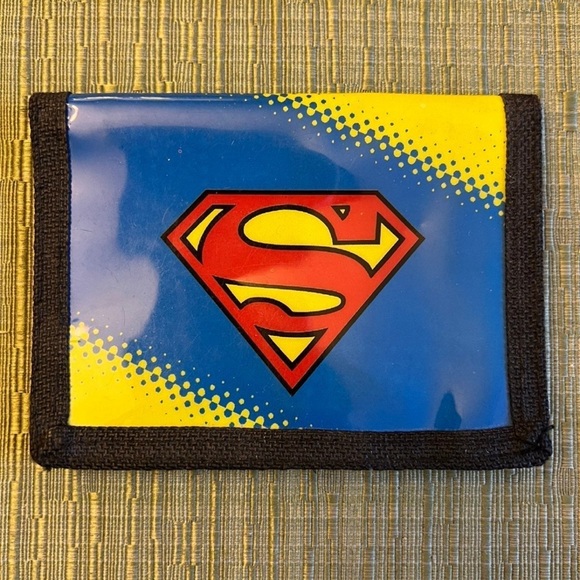 DC Comics | Accessories | Retro Old School Superman Velcro Wallet ...